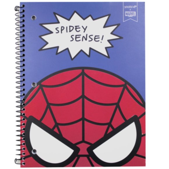 Yoobi | Office | Spiderman Spidey Sense Collegeruled Spiralbound ...